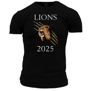 Lion Scratches Rugby T-Shirt, Premium UK Quality.